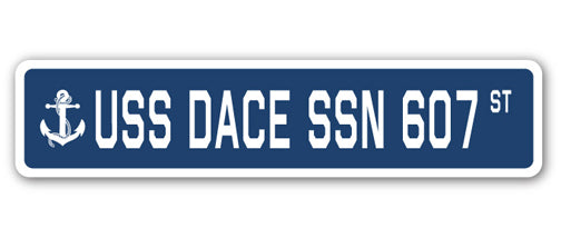 USS DACE SSN 607 Street Sign us navy ship veteran sailor gift - Walmart.com