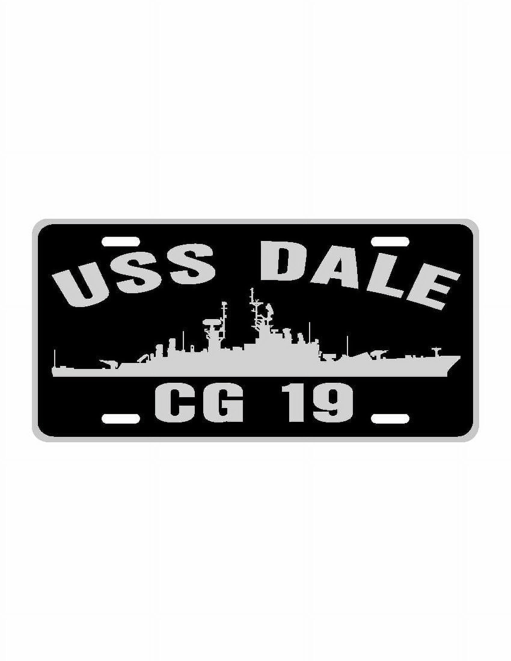 USS DALE CG 19 Aluminum License Plate Military Navy USN Car Truck RV ...