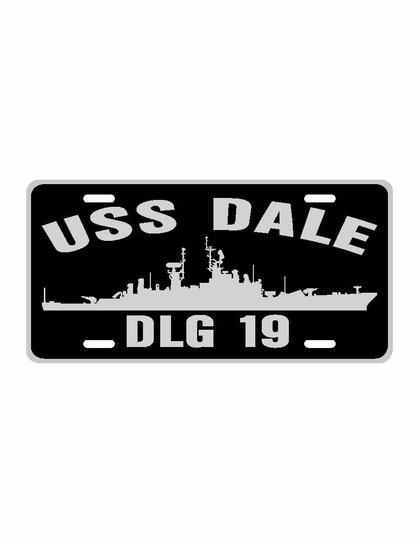 USS DALE DLG 19 Aluminum License Plate Military Navy USN Car Truck RV PL001 - Walmart.com