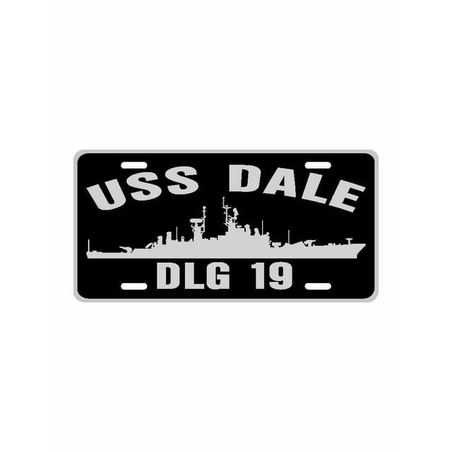 USS DALE DLG 19 Aluminum License Plate Military Navy USN Car Truck RV ...
