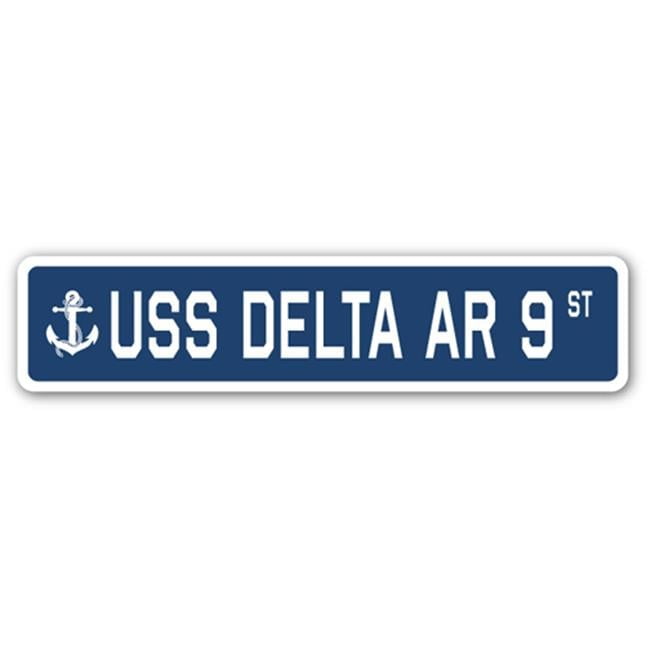 USS DELTA AR 9 Street Sign us navy ship veteran sailor gift - Walmart.com