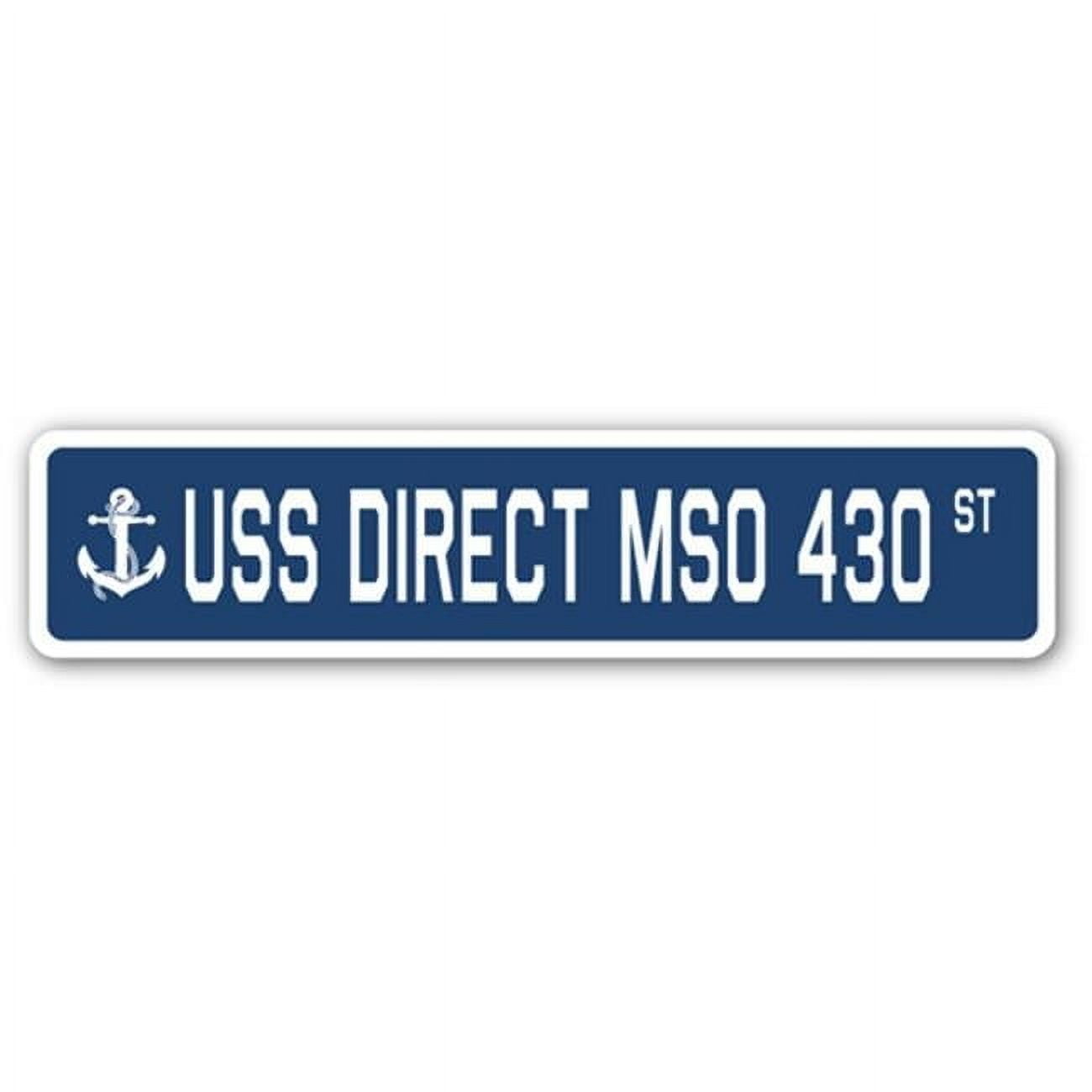 USS DIRECT MSO 430 Street Sign us navy ship veteran sailor gift ...