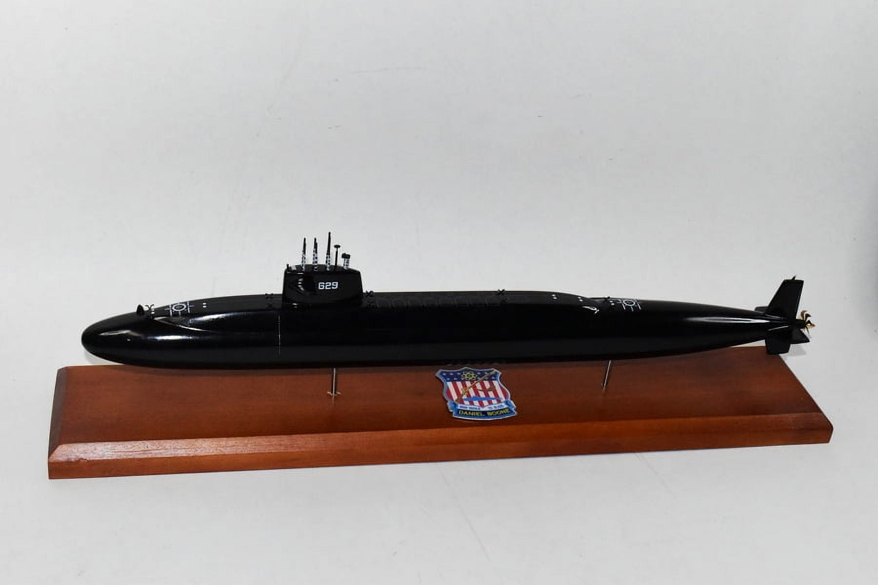USS Daniel Boone SSBN-629 Submarine Model,Navy,Scale Model,Mahogany,20 ...
