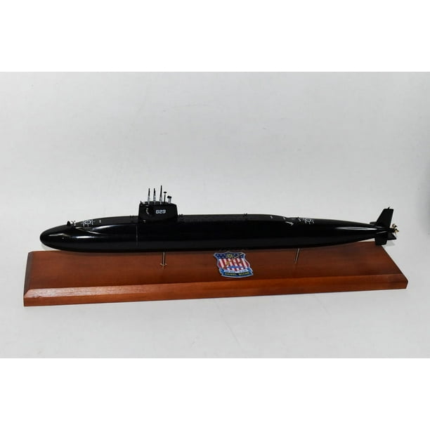 USS Daniel Boone SSBN-629 Submarine Model,Navy,Scale Model,Mahogany,20 ...