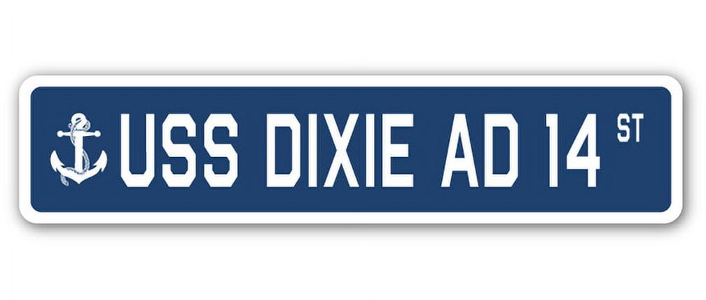 USS Dixie Ad 14 Street [3 Pack] of Vinyl Decal Stickers | Indoor ...