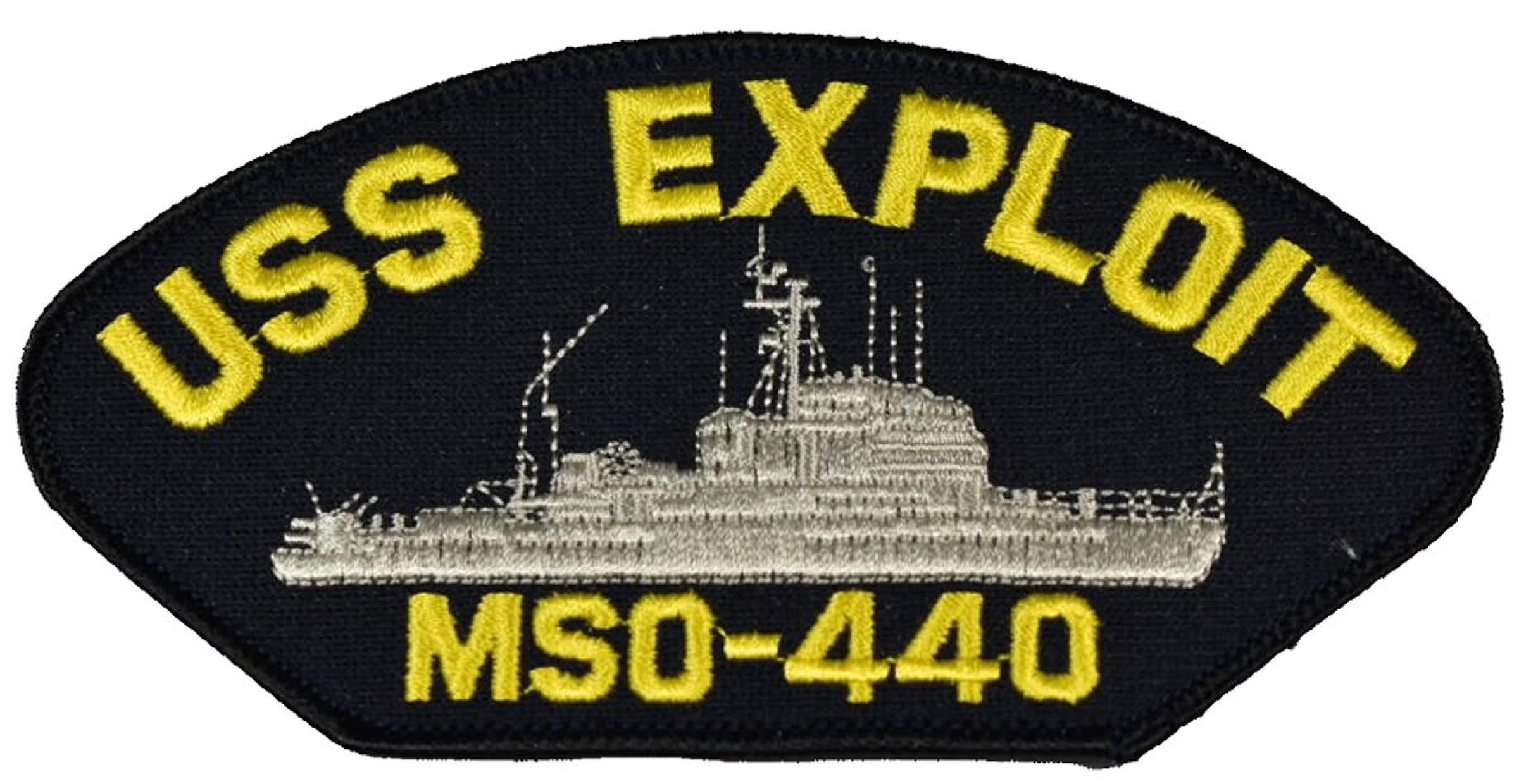 USS EXPLOIT MSO-440 SHIP PATCH - GREAT COLOR - Veteran Owned Business ...