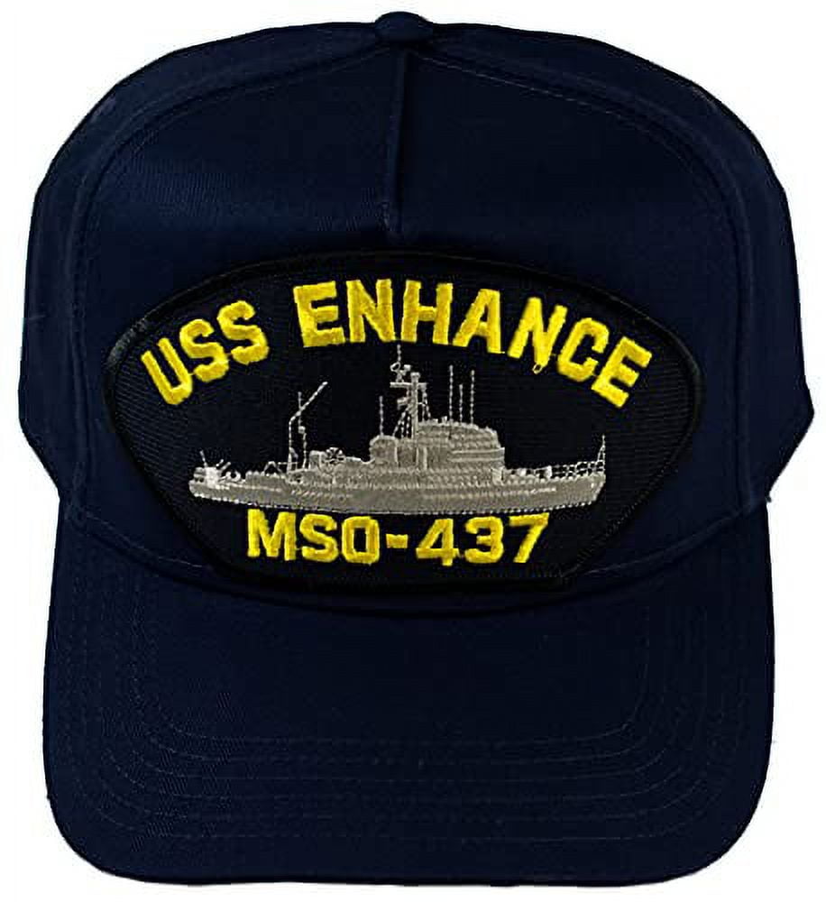 USS Enhance MSO-437 Ship HAT - Navy Blue - Veteran Owned Business ...