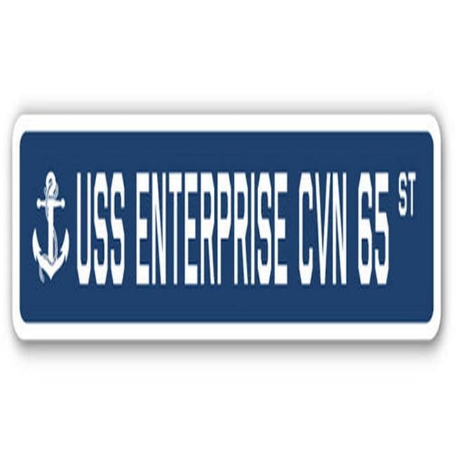 USS Enterprise CVN 65 Street Sign - US Navy Ship Veteran Sailor Gift ...