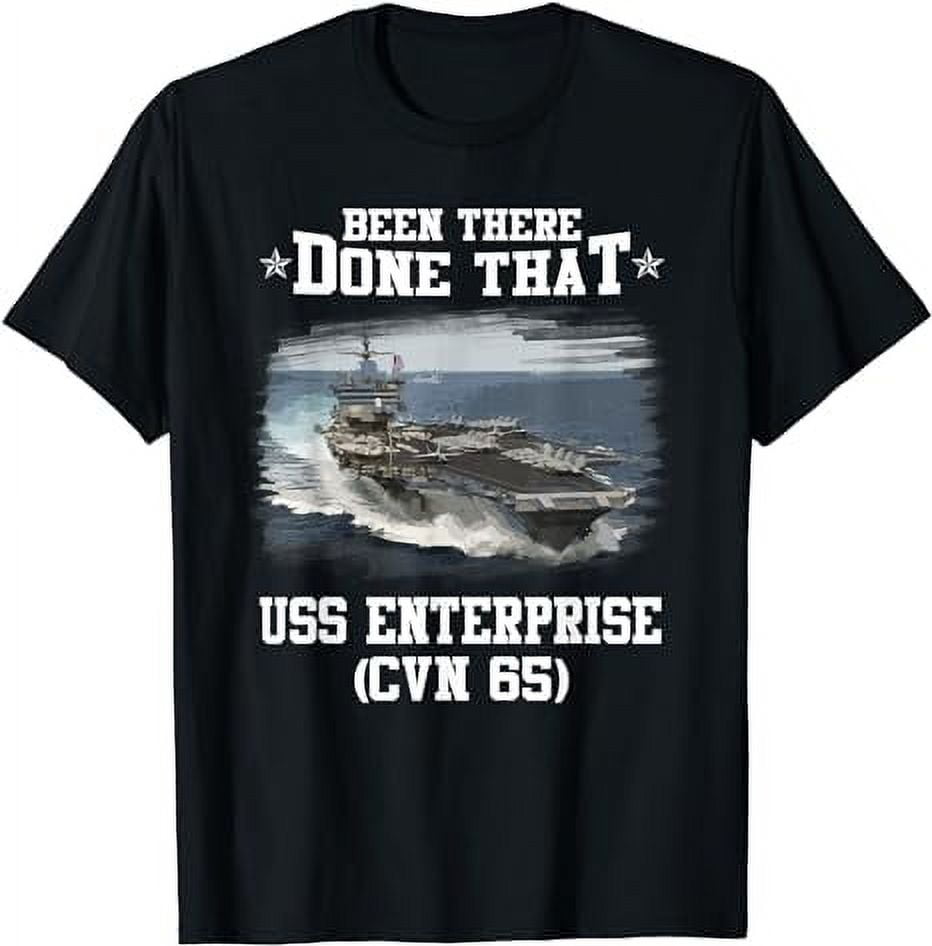 USS Enterprise CVN-65 Veterans Day Father Day Gift T-Shirt - Walmart.com