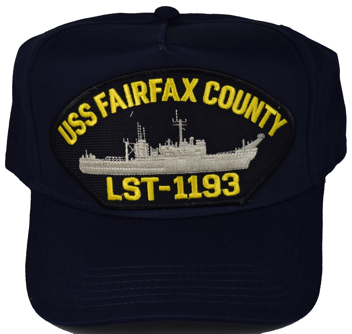 USS FAIRFAX COUNTY LST-1193 SHIP HAT - NAVY BLUE - Veteran Owned ...