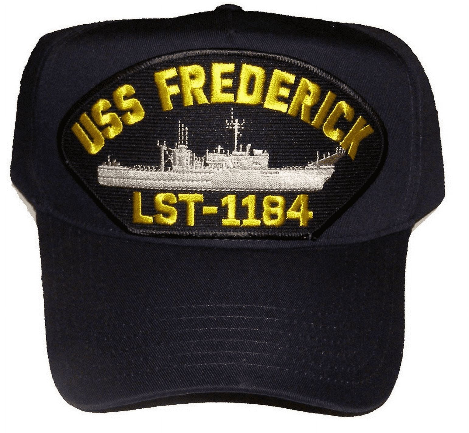 USS FREDERICK LST-1184 HAT CAP USN NAVY SHIP NEWPORT CLASS TANK LANDING ...