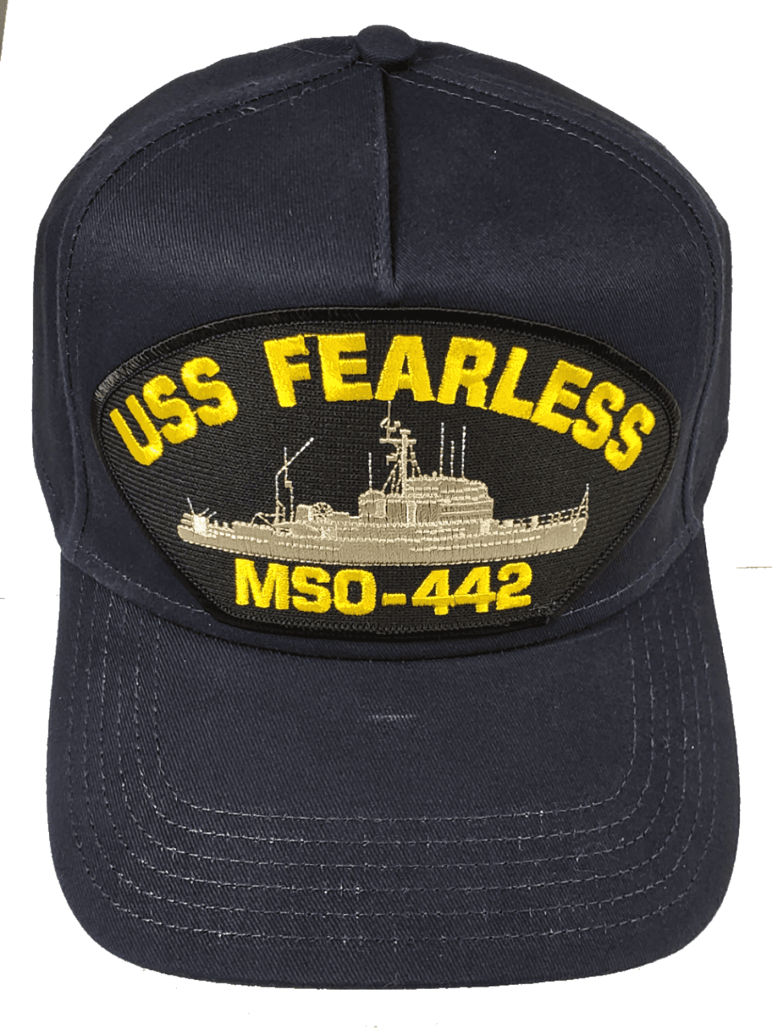 USS Fearless MSO-442 Ship HAT - Navy Blue - Veteran Owned Business ...