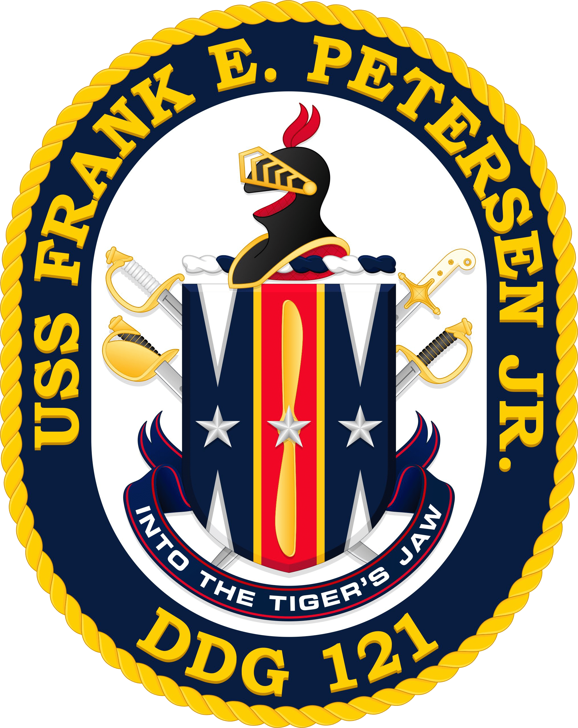 USS Frank E. Petersen Jr. DDG-121 Badge Sticker Decal Freedom-class ...