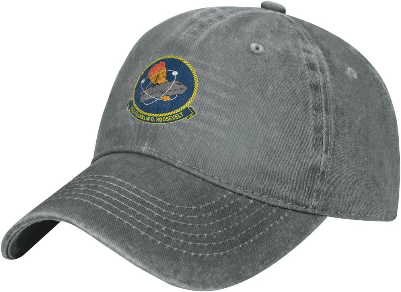 USS Franklin D.Roosevelt Cv-42 Denim Trucker Hat Baseball Cap for Men ...