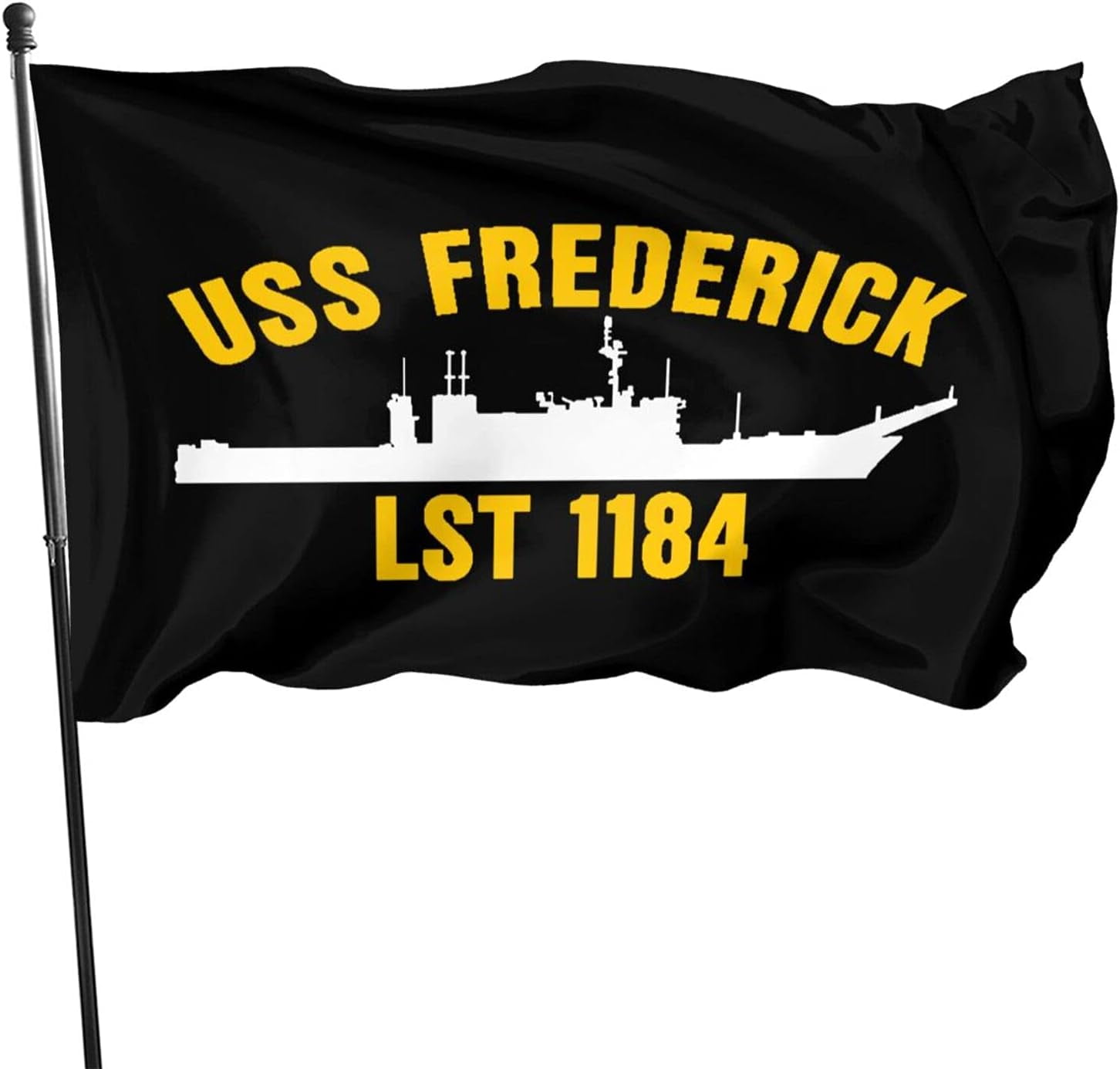 USS Frederick Lst 1184 Garden Flag 3x5 Ft Decor Outdoor Banner Sign ...
