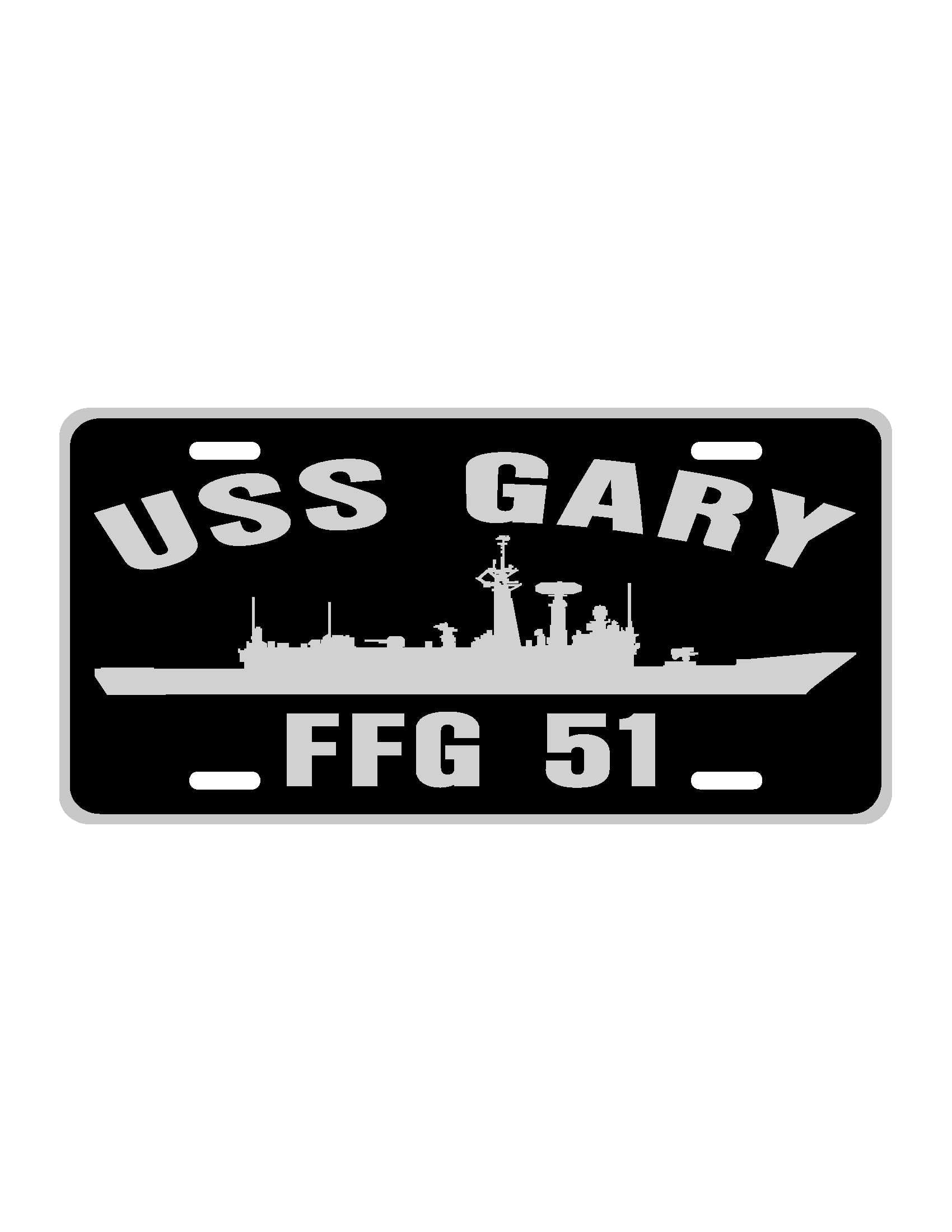 USS GARY FFG 51 Aluminum License Plate Military Navy USN Car Truck RV PL001 - Walmart.com