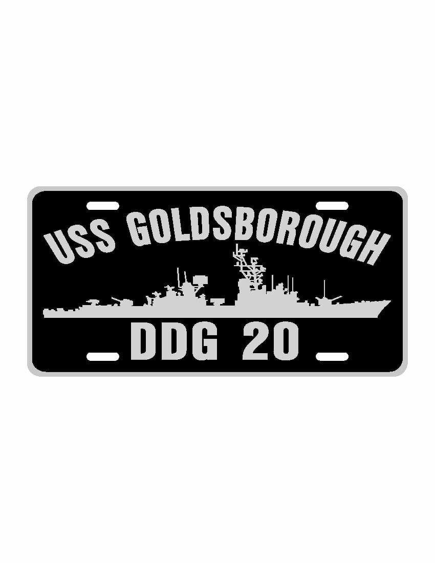 USS GOLDSBOROUGH DDG 20 Aluminum License Plate Military Navy USN Car ...