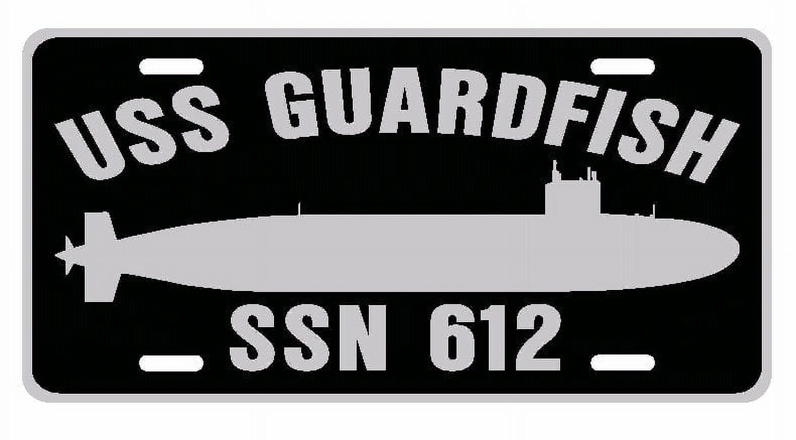 USS GUARDFISH SSN 612 Aluminum License Plate Military Navy USN Car ...