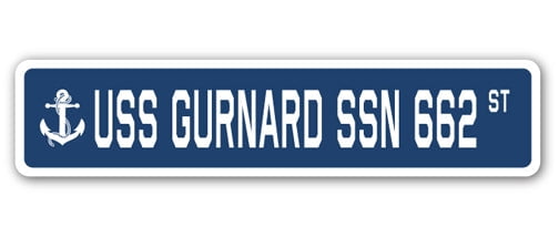 USS GURNARD SSN 662 Street Sign us navy ship veteran sailor gift ...