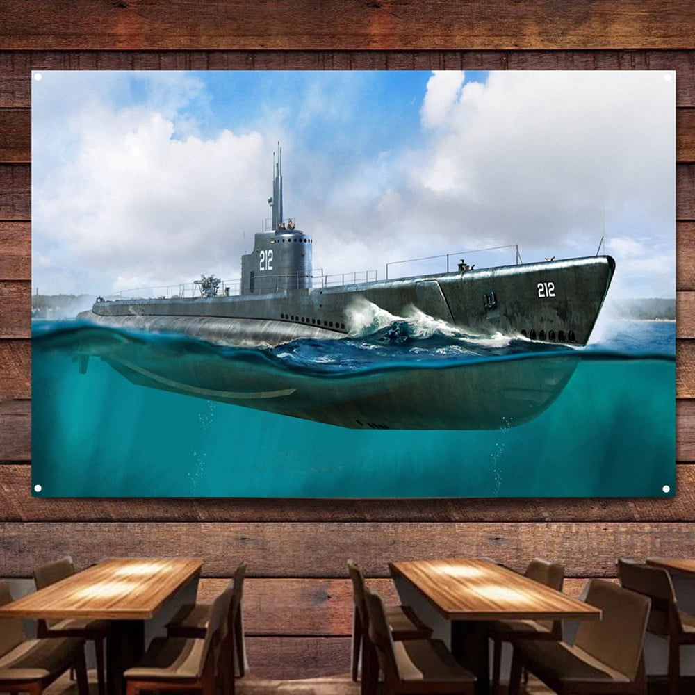 USS Gato (SS-212), 1941 Submarine Posters & Prints Tapestry Navy ...