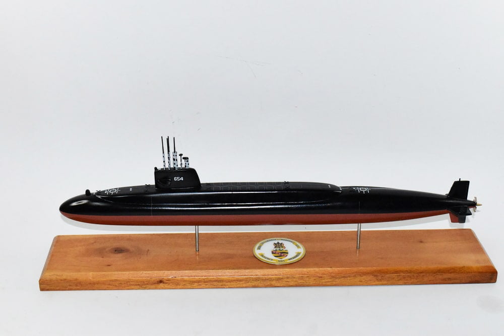 USS George C. Marshall SSBN-654 Submarine Model, Navy,20,Scale,Mahogany ...