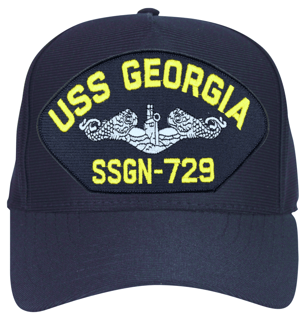 USS Georgia SSGN-729 Navy Blue Ball Cap Hat - Walmart.com
