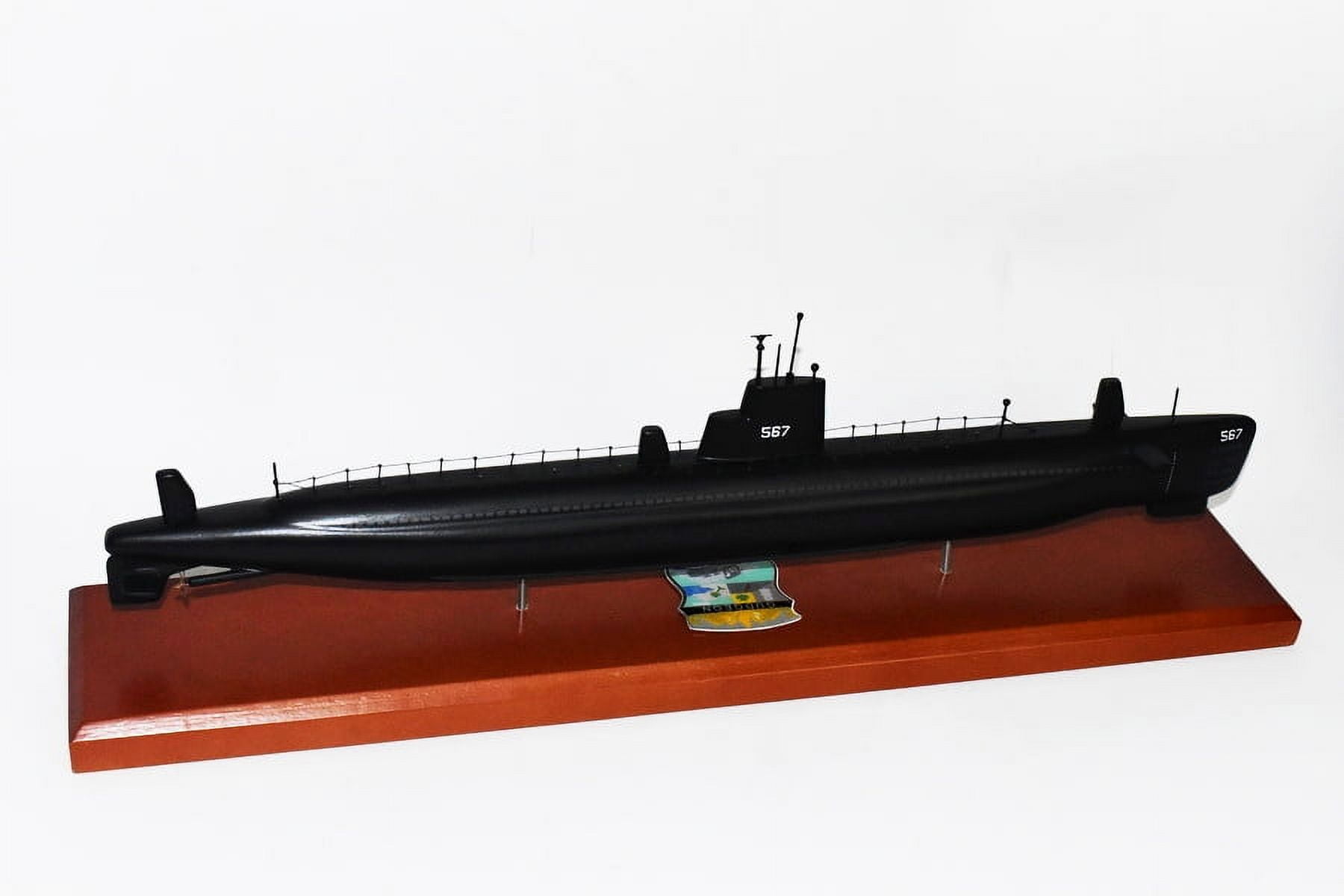 USS Gudgeon (SS-567), 20-inch Mahogany Submarine Model - Walmart.com