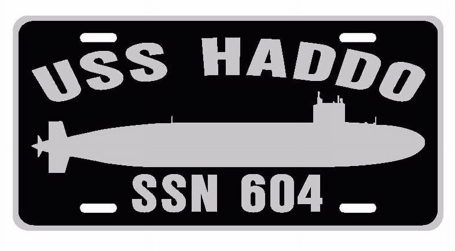 USS HADDO SSN 604 Aluminum License Plate Military Navy USN Car Truck RV ...