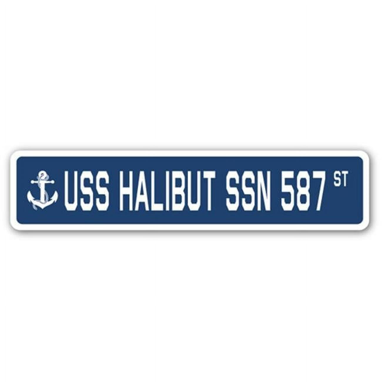 USS HALIBUT SSN 587 Street Sign us navy ship veteran sailor gift ...