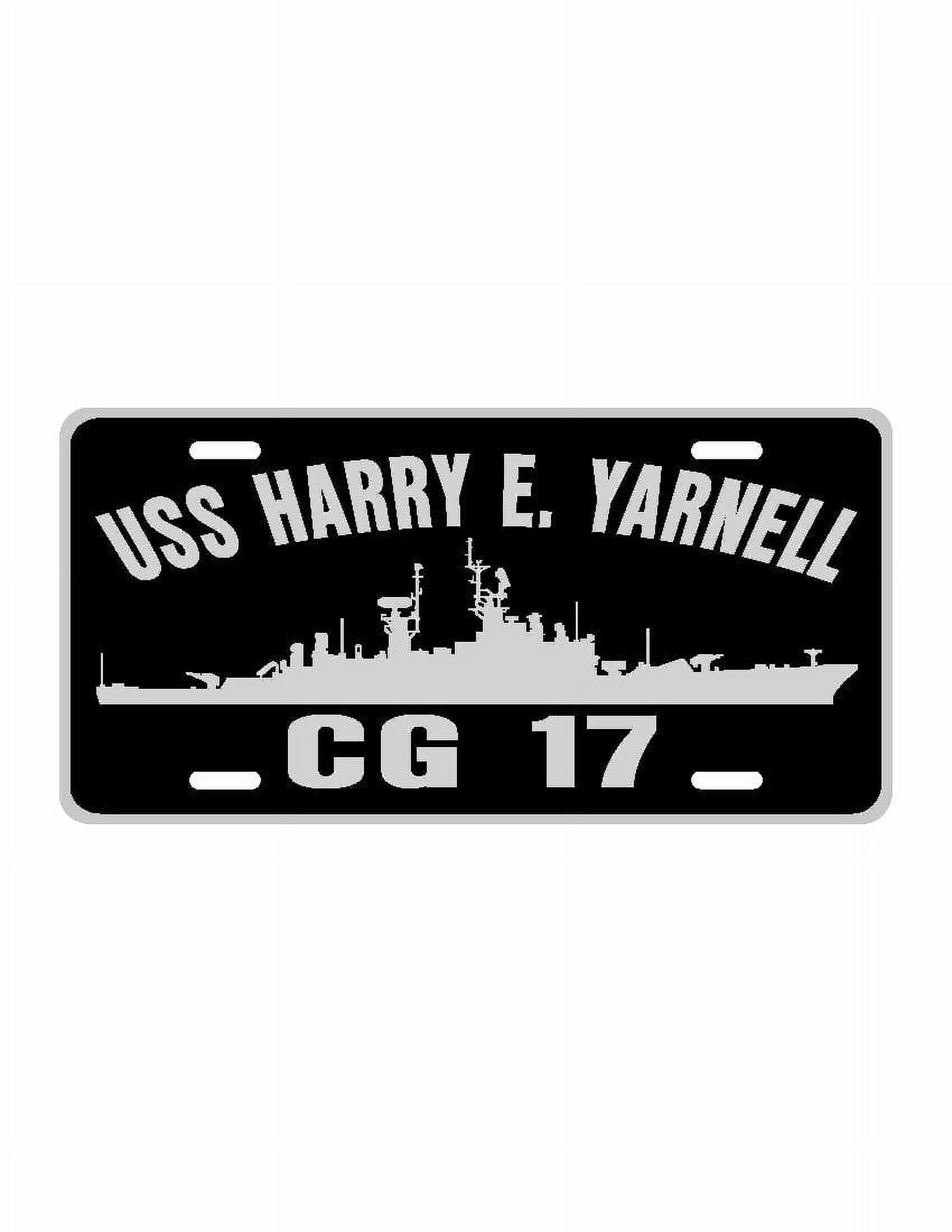 USS HARRY E YARNELL CG 17 Aluminum License Plate Military Navy USN Car ...