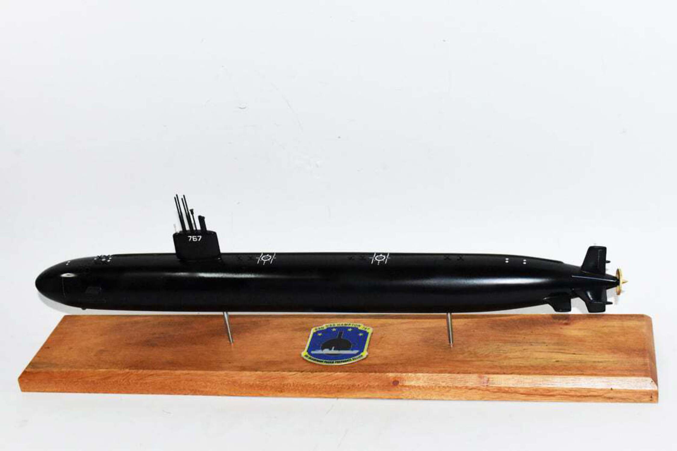 USS Hampton SSN-767 (Black Hull) Submarine Model,Navy,Scale Model ...