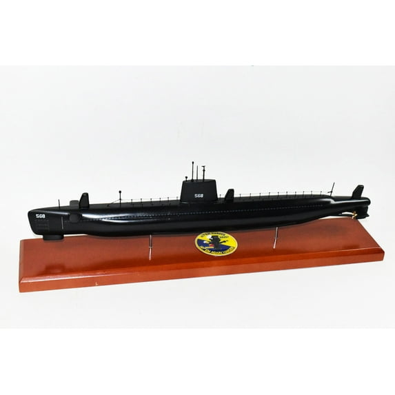 USS Harder (SS-568), 20-inch Mahogany Submarine Model - Walmart.com