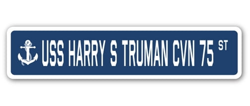 USS Harry S Truman Cvn 75 Street [3 Pack] of Vinyl Decal Stickers ...