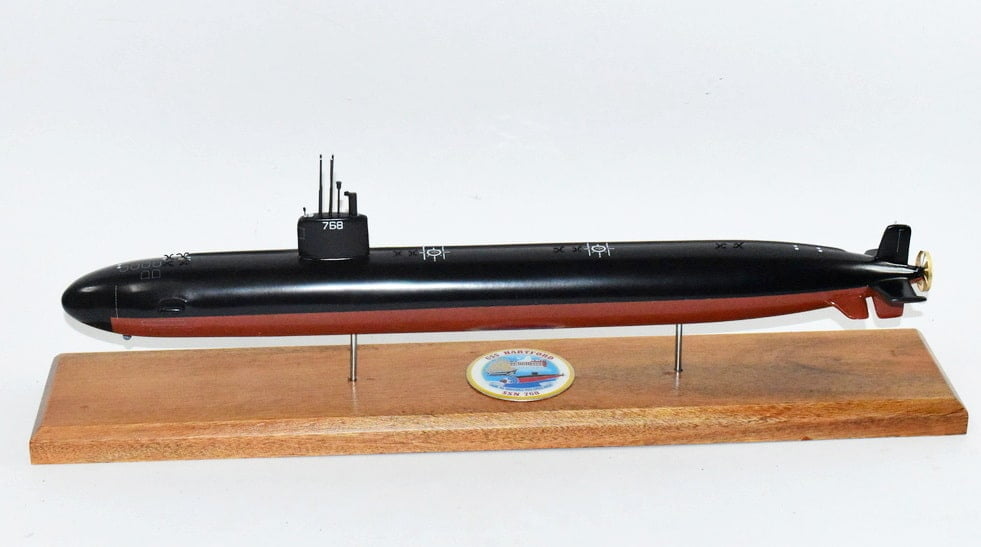 USS Hartford SSN-768 Submarine,Navy,Scale Model,Mahogany,20 inch,LA ...