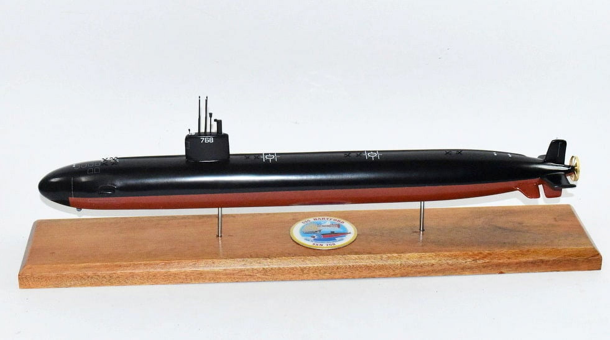 USS Hartford SSN-768 Submarine,Navy,Scale Model,Mahogany,20 inch,LA ...