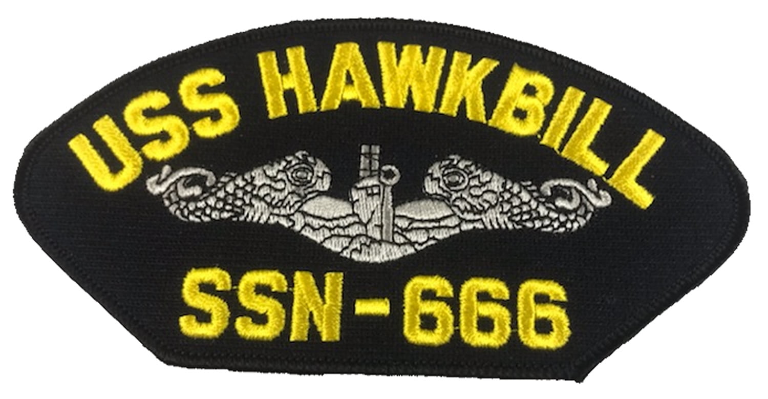 USS Hawkbill SSN-666 Ship Patch - Great Color - Veteran Owned Business ...