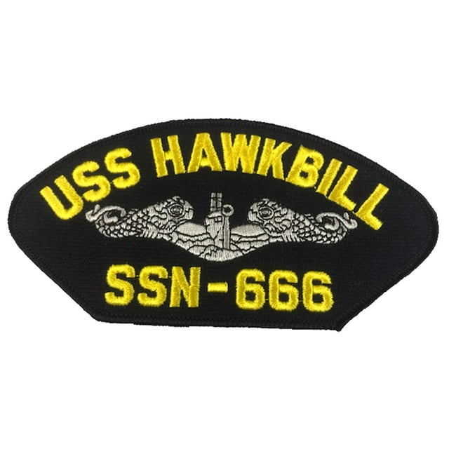 USS Hawkbill SSN-666 Ship Patch - Great Color - Veteran Owned Business ...