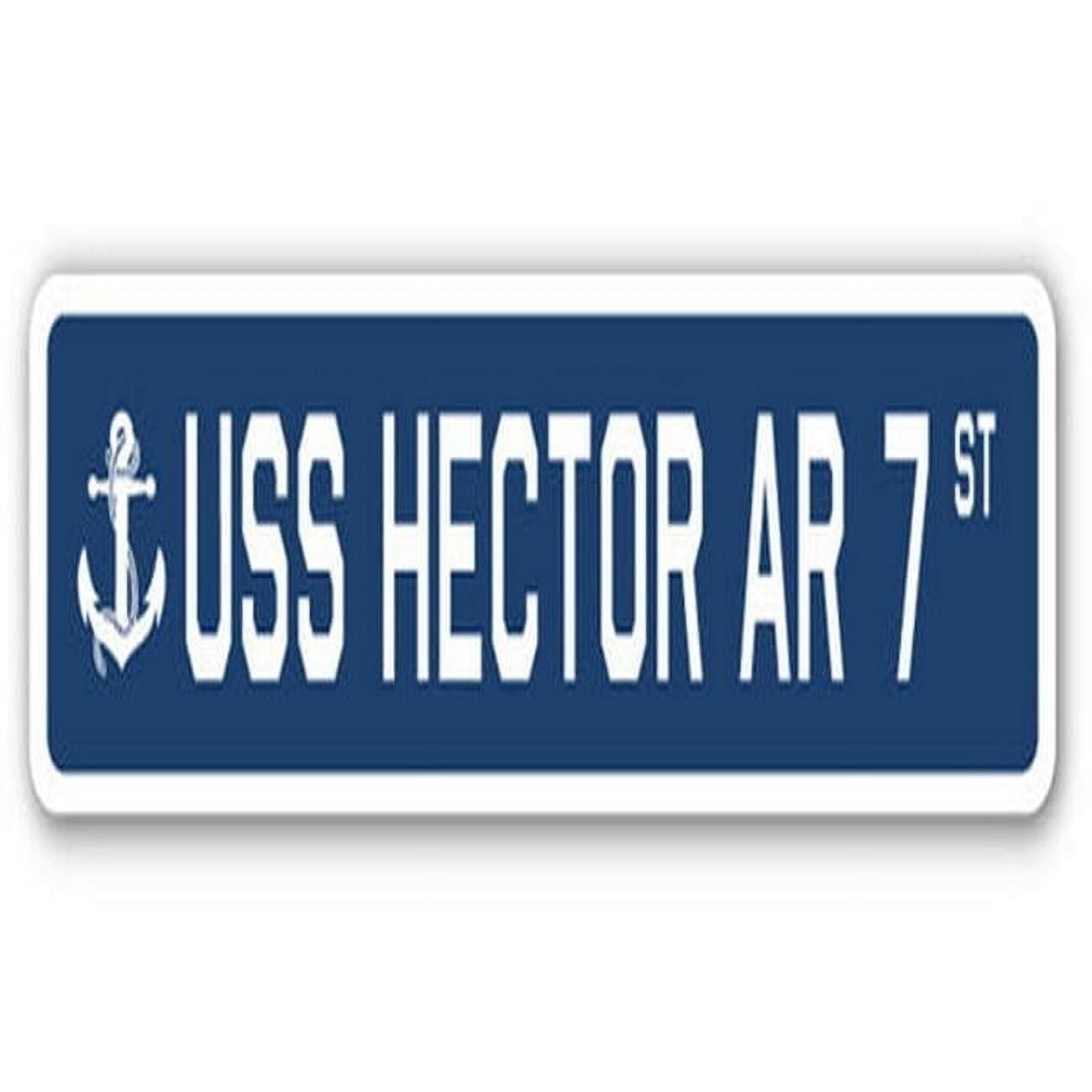 USS Hector AR 7 Street Sign - US Navy Ship Veteran Sailor Gift ...