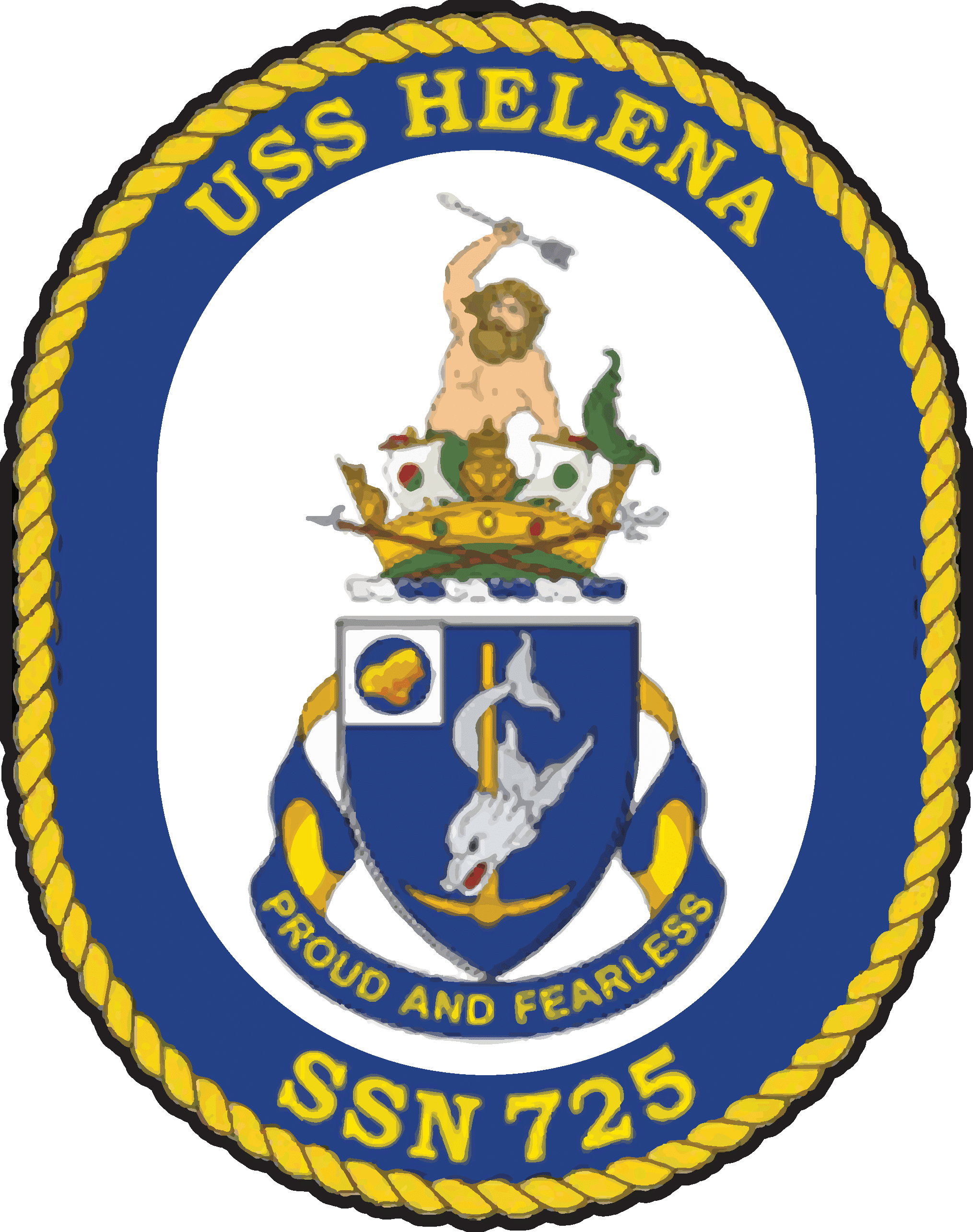 USS Helena SSN-725 Badge Sticker Decal Los Angeles Class Attack ...