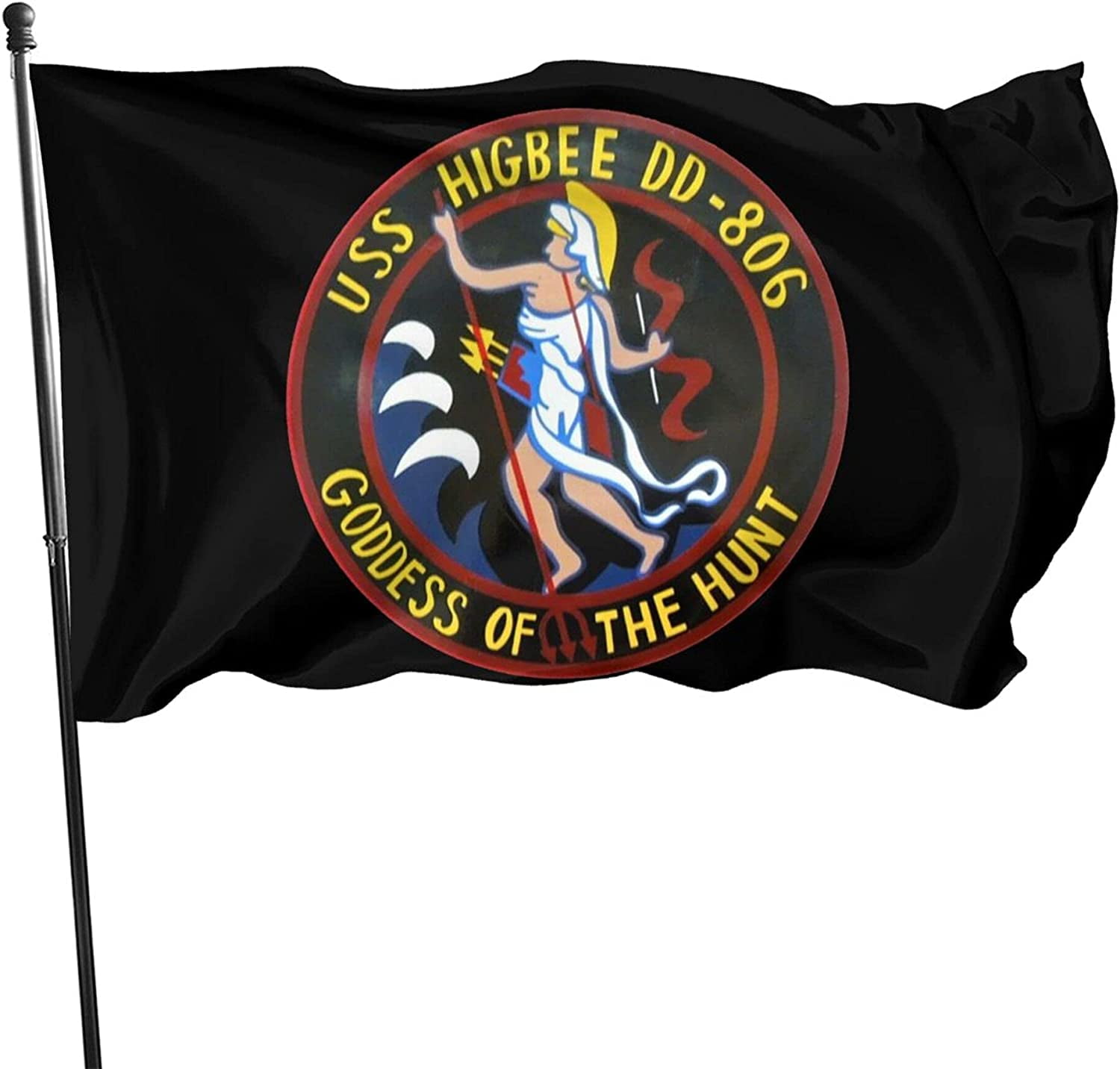 USS Higbee Dd-806 Garden Flag 3x5 Ft Decor Outdoor Banner Sign Party ...