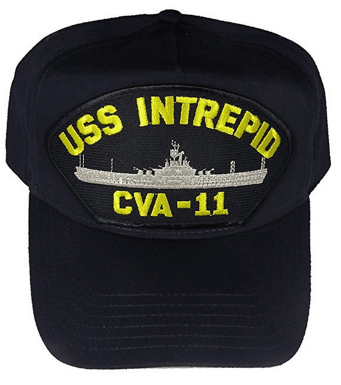 USS INTREPID CVA-11 HAT CAP NAVY SHIP ESSEX CLASS AIRCRAFT CARRIER ...