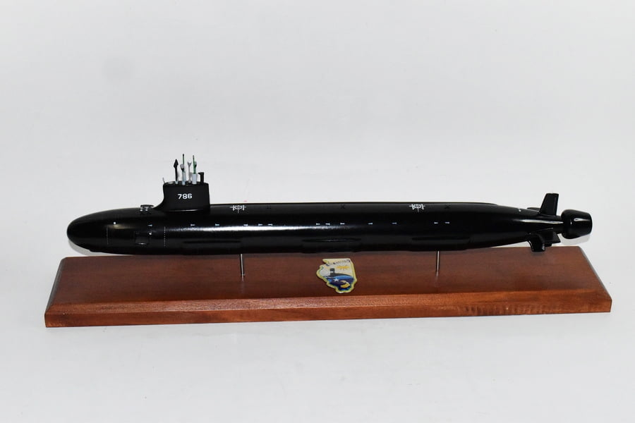 USS Illinois (SSN-786) Submarine Model,US Navy, 20 Scale Model,Mahogany ...