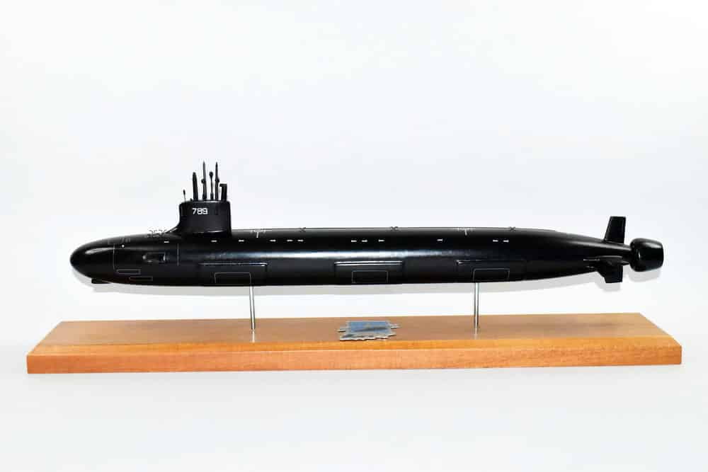 USS Indiana (SSN-789) Submarine Model,US Navy,20 Scale Model,Mahogany ...