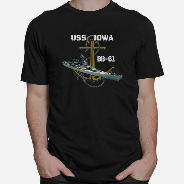 USS Iowa Battleship WW2 American Warship BB-61 Shirt - Walmart.com