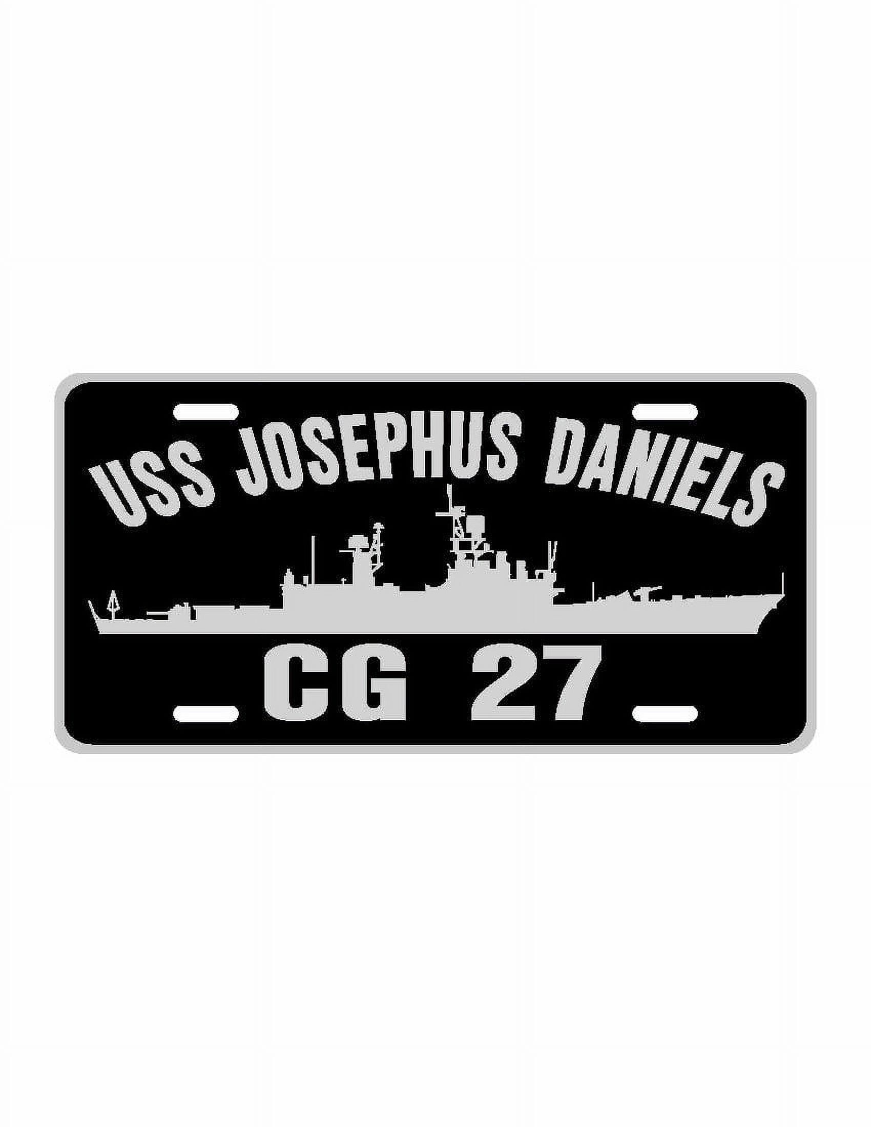 USS JOSEPHUS DANIELS CG 27 Aluminum License Plate Military Navy USN Car ...
