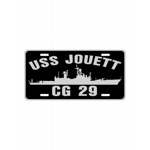 USS JOUETT CG 29 Aluminum License Plate Military Navy USN Car Truck RV ...