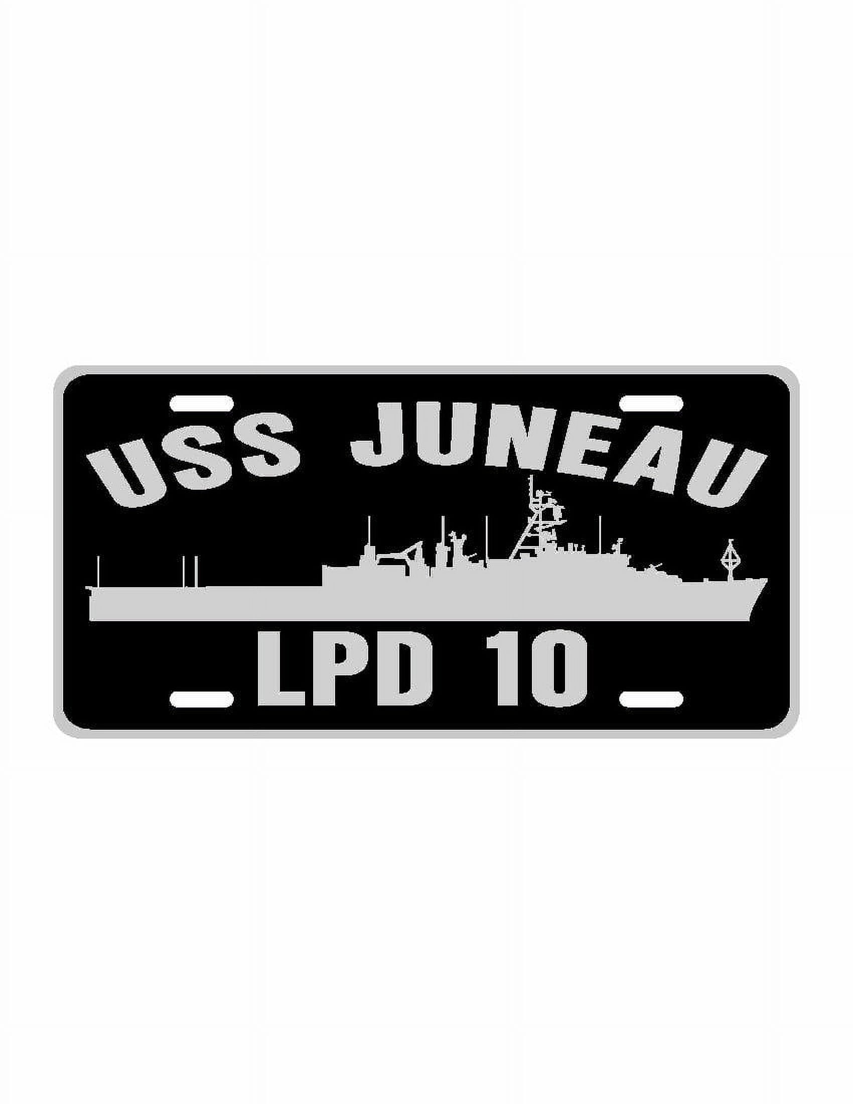 USS JUNEAU LPD 10 Aluminum License Plate Military Navy USN Car Truck RV ...