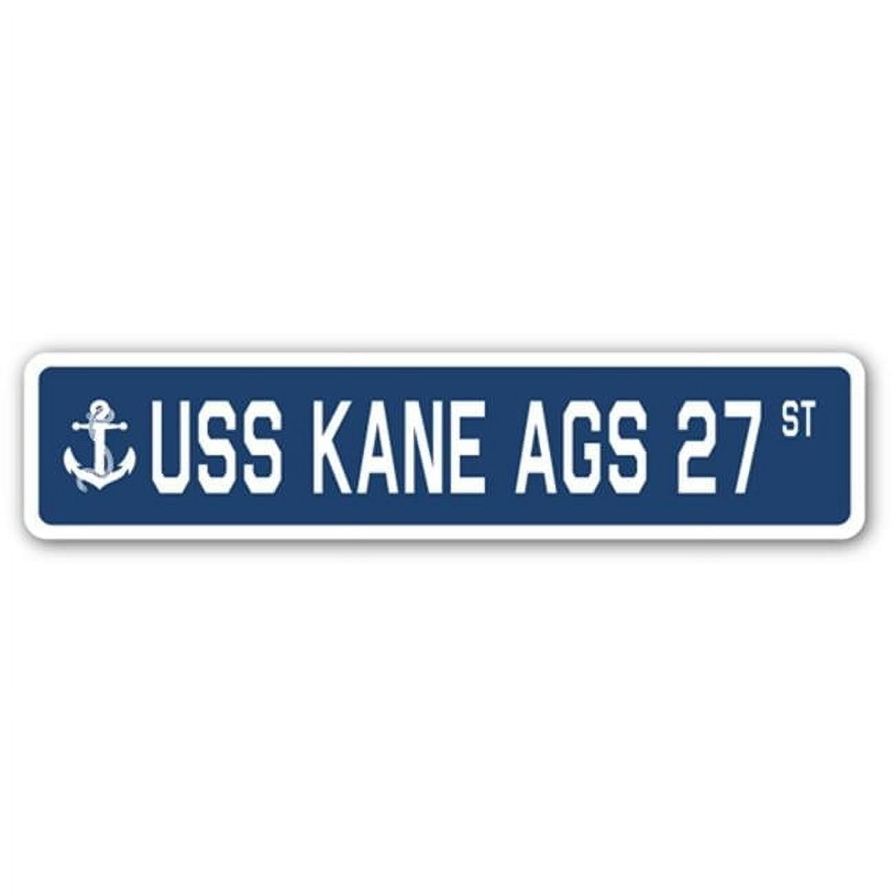 USS KANE AGS 27 Street Sign us navy ship veteran sailor gift - Walmart.com