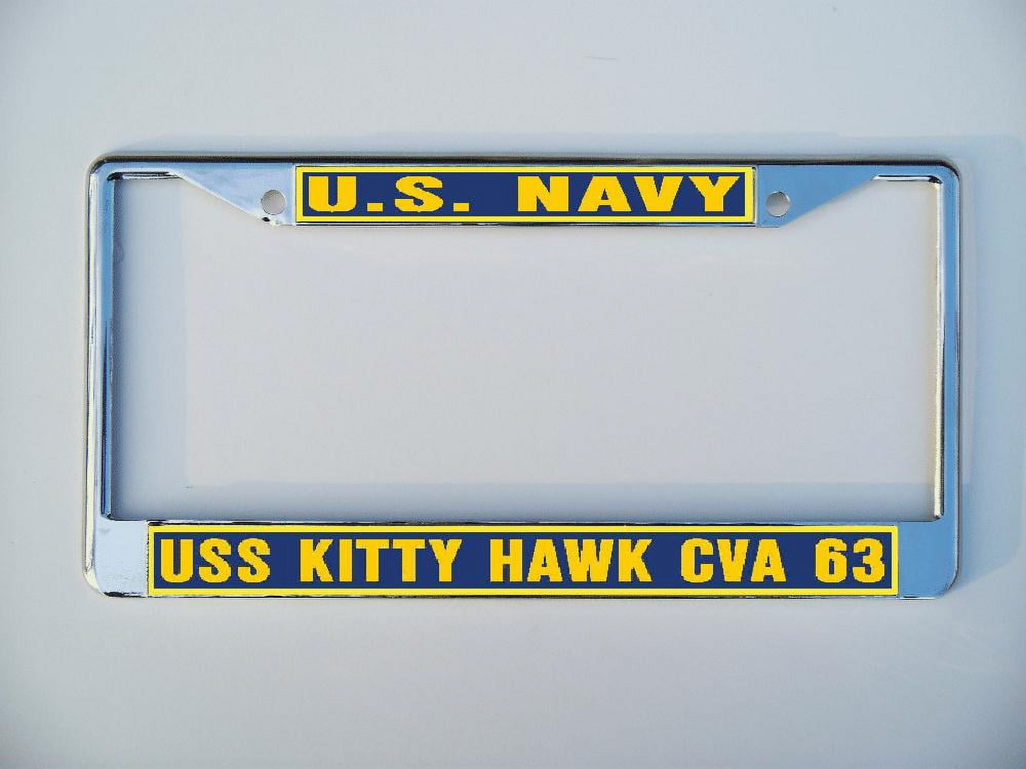USS KITTY HAWK CVA 63 Aluminum License Plate PL001 - Walmart.com