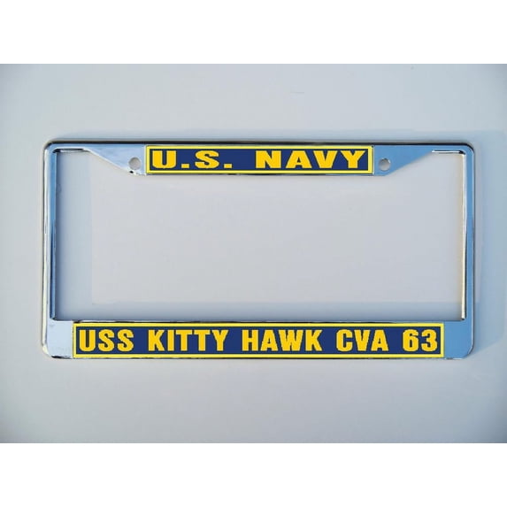 USS KITTY HAWK CVA 63 Aluminum License Plate PL001 - Walmart.com